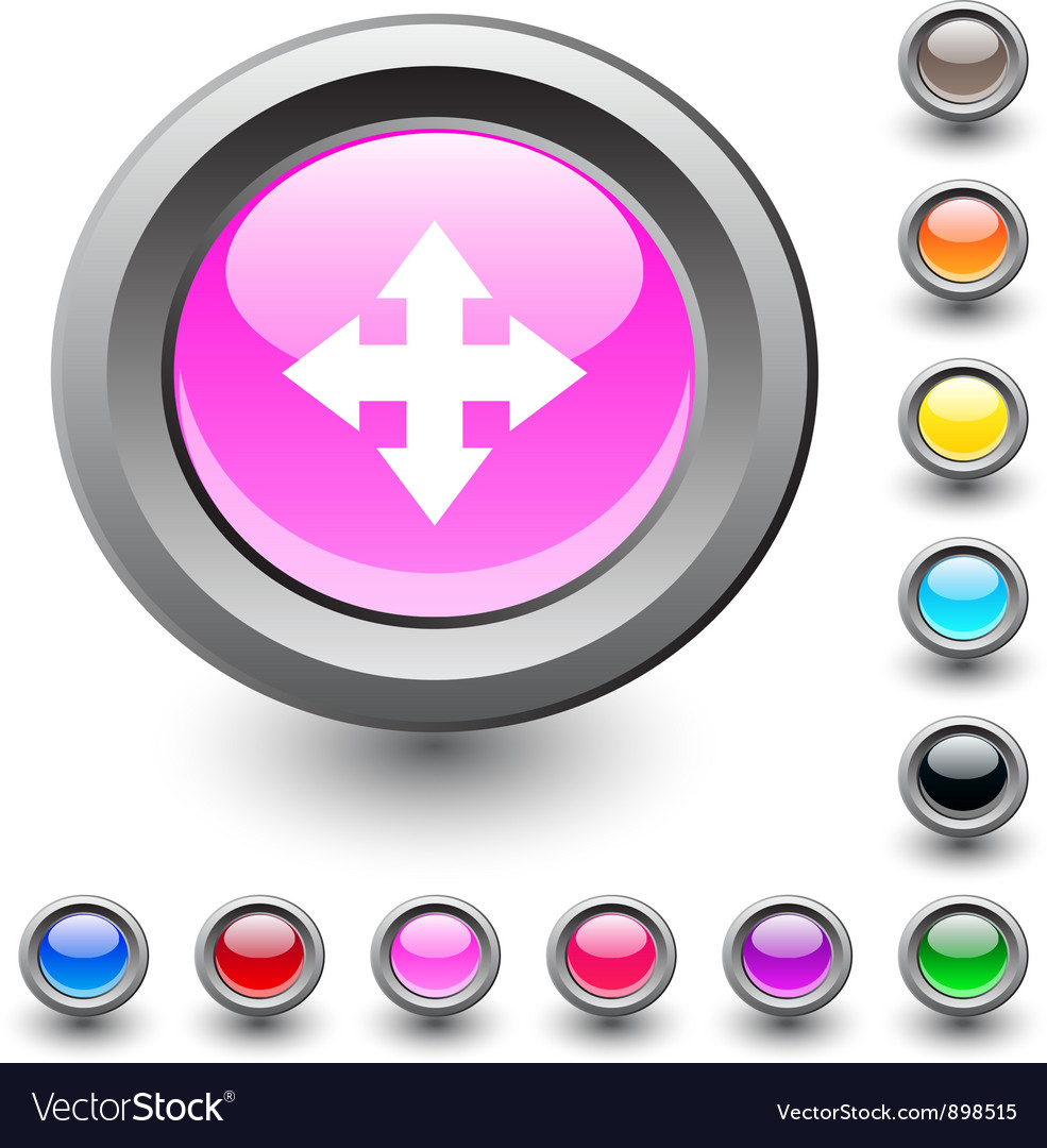 Map round button Royalty Free Vector Image - VectorStock