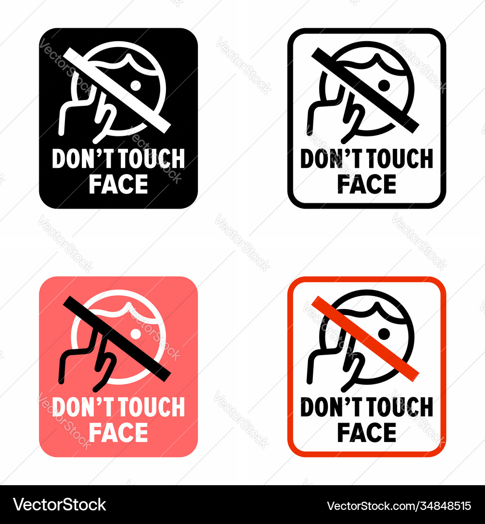 Protect yourself from infection information sign Vector Image
