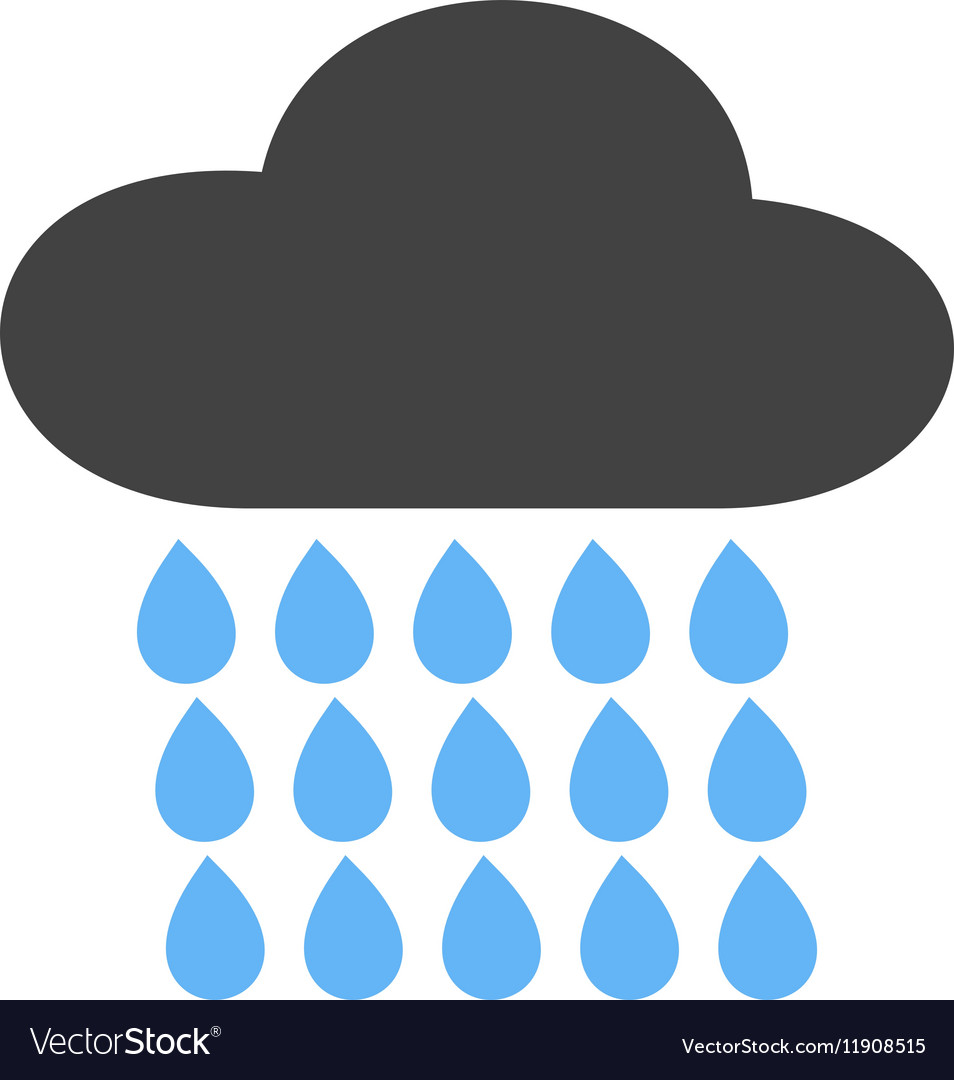 Raining Royalty Free Vector Image - VectorStock