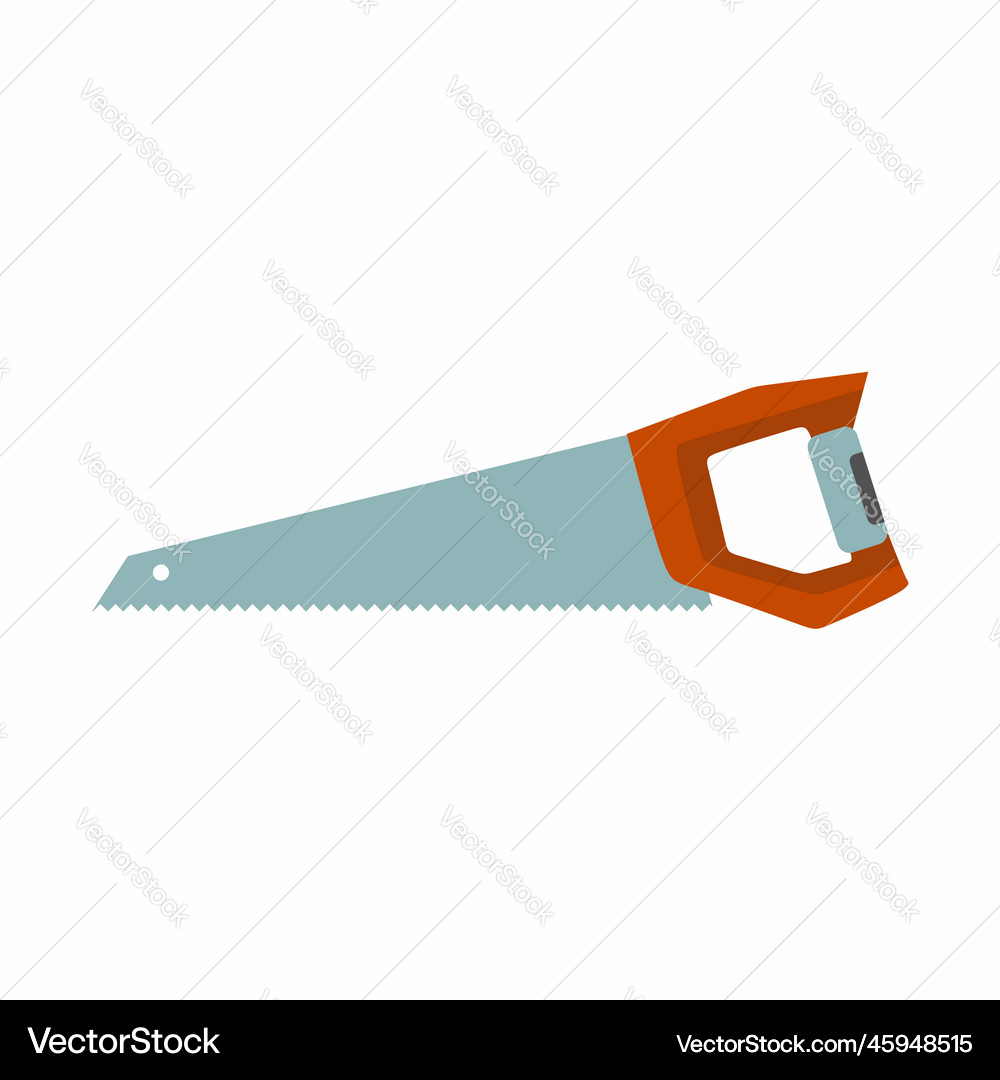 Saw icon isolated on white background hand Vector Image