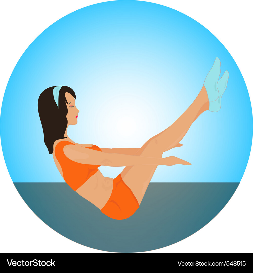 Yoga girl Royalty Free Vector Image - VectorStock