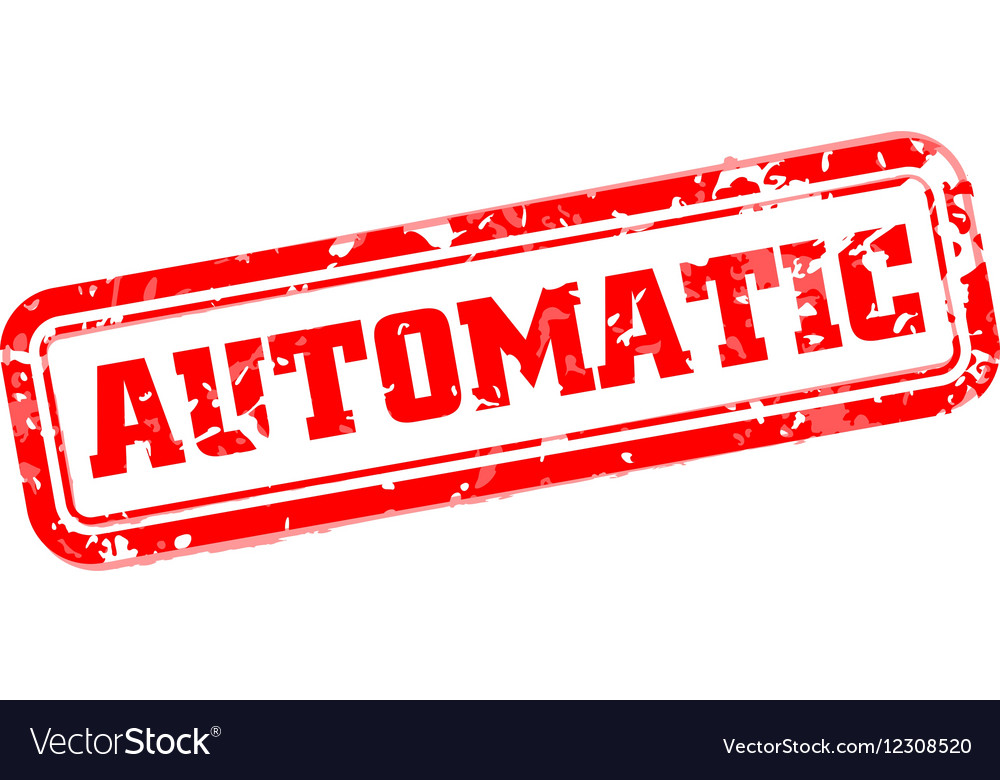 Automatic rubber stamp Royalty Free Vector Image