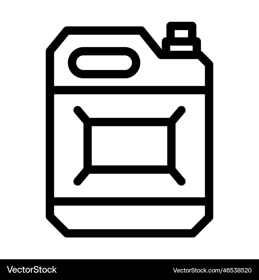 Canister thick line icon for personal Royalty Free Vector