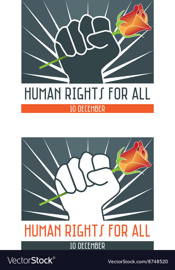 Human rights design elements Royalty Free Vector Image