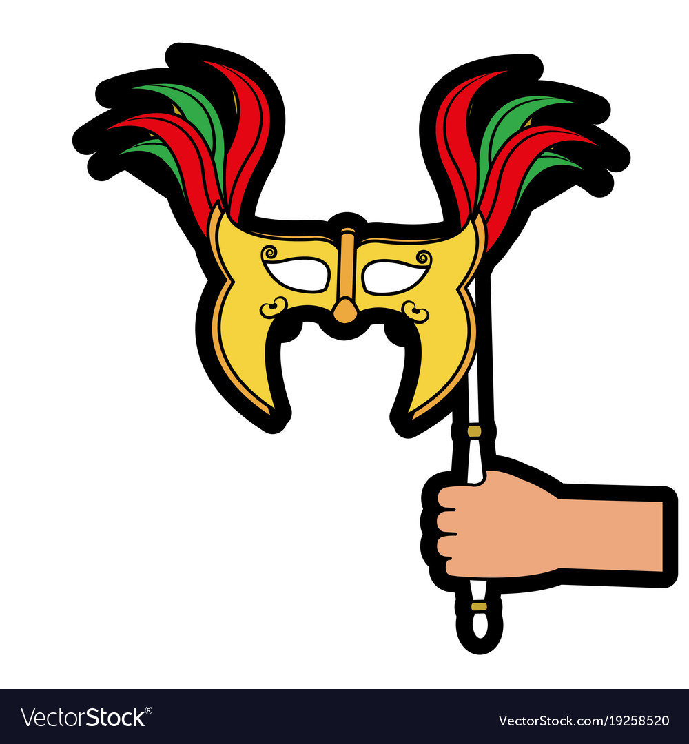 Isolated mask design Royalty Free Vector Image