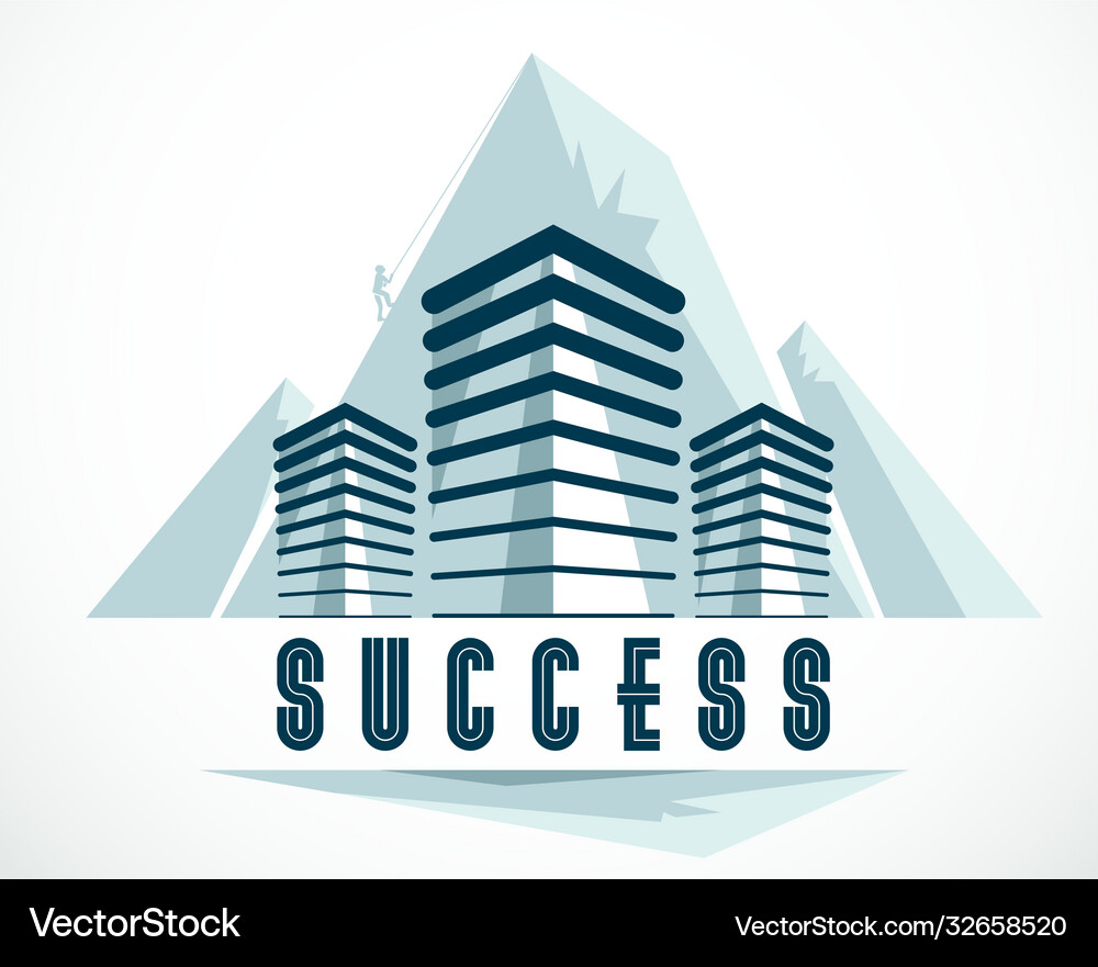 Modern architecture business office building Vector Image