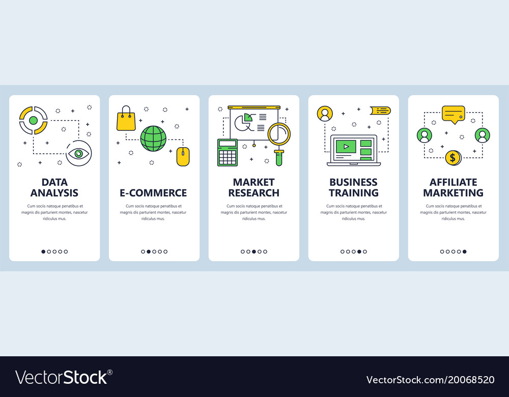 Modern thin line data analysis concept web Vector Image
