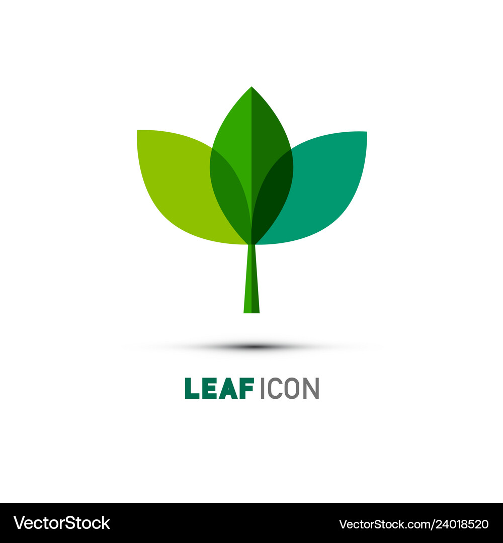 Plant icon leaf symbol nature logo concept Vector Image