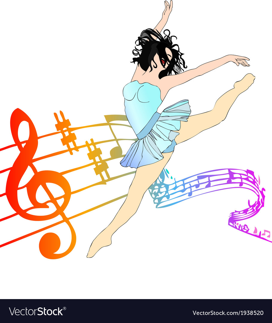 The dance notes Royalty Free Vector Image - VectorStock
