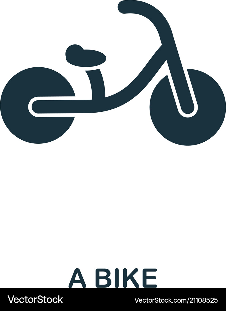 A bike icon mobile apps printing and more usage Vector Image