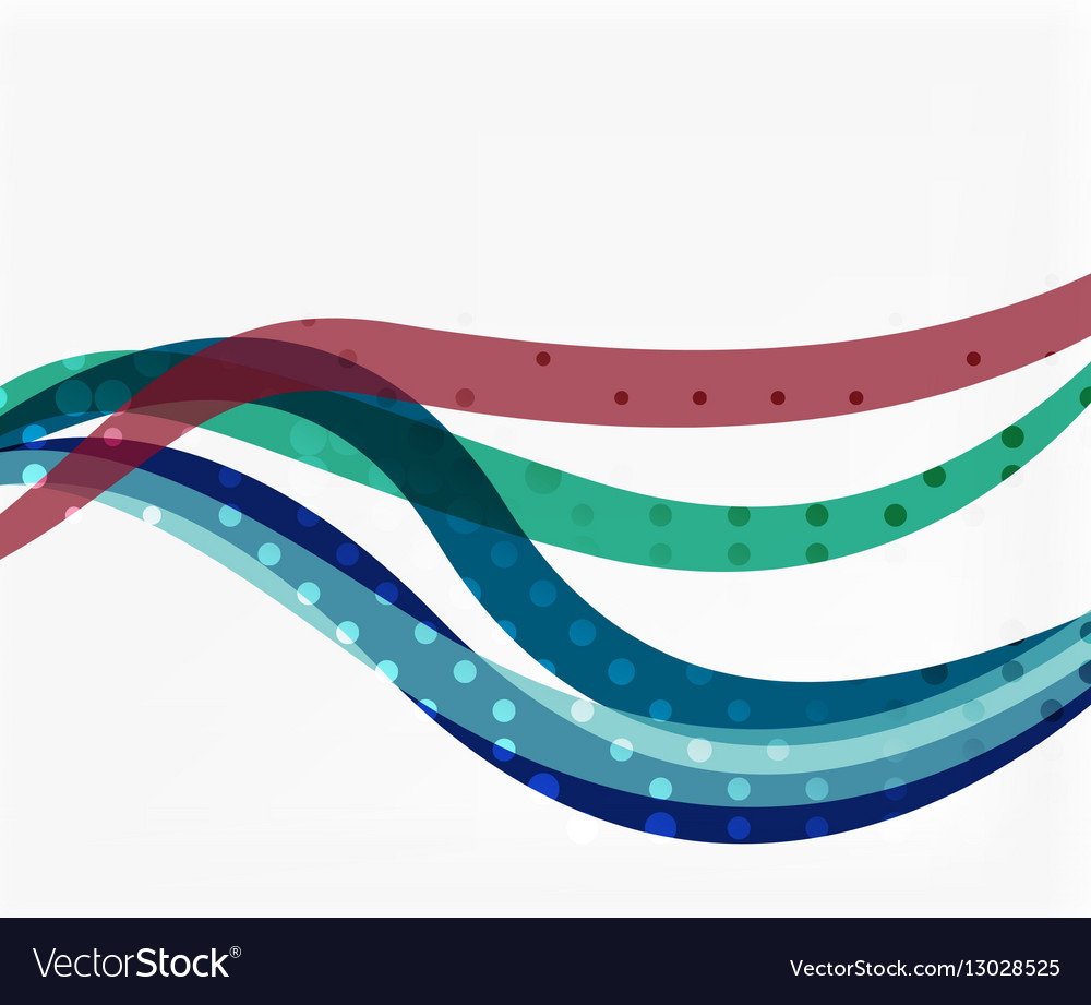 Dotted wave template Royalty Free Vector Image