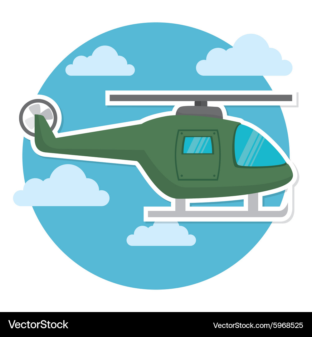 Helicopter transport aircraft Royalty Free Vector Image