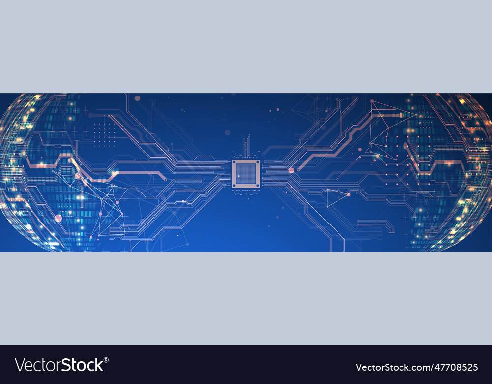 Sphere theme digital technology background Vector Image