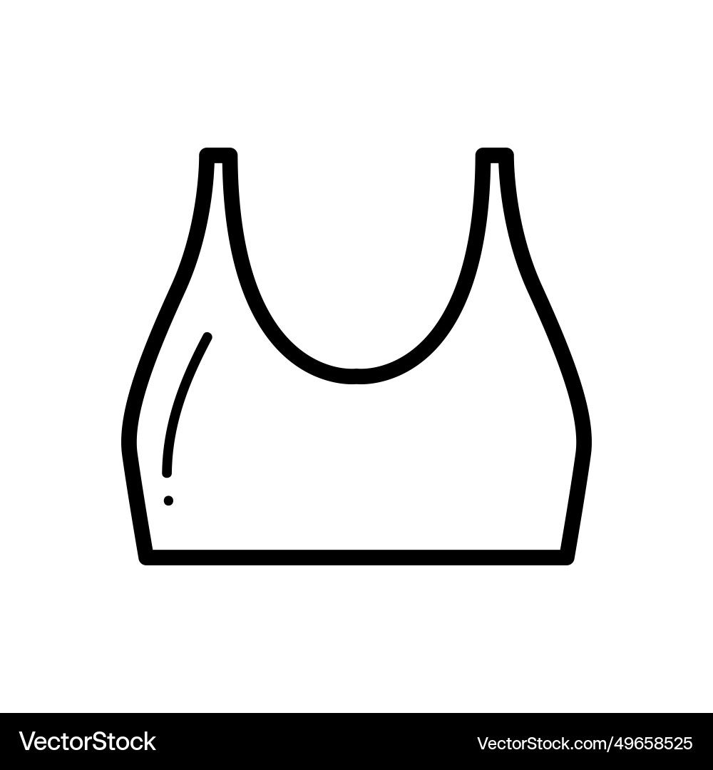 Tank top line icon logo image Royalty Free Vector Image