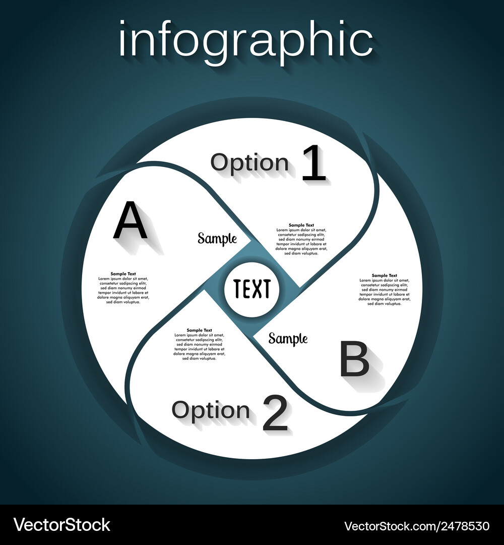Abstract paper infographic template for your Vector Image