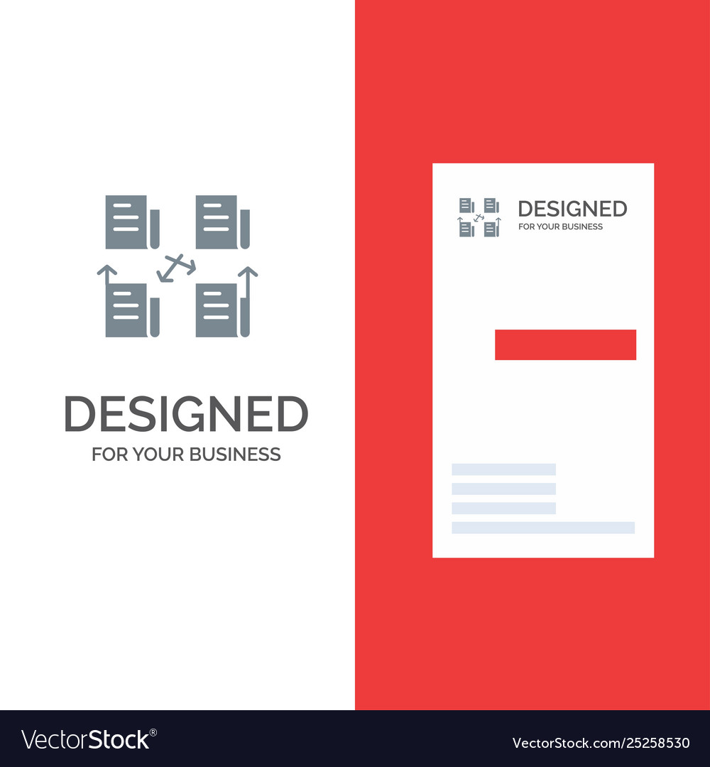 Exchange file folder data privacy grey logo Vector Image Exchange file folder data privacy grey logo Vector Image