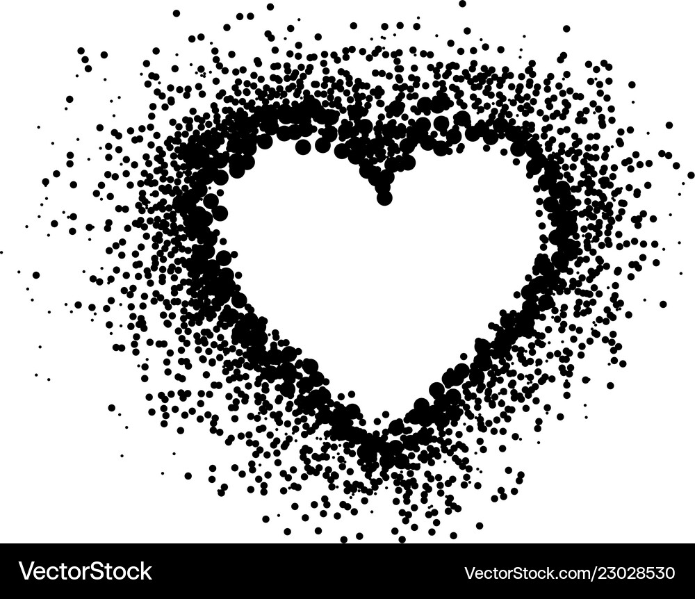 Heart in points design heart logo love Royalty Free Vector