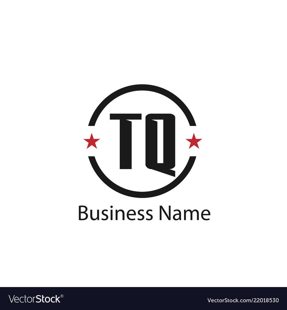 Initial letter tq logo template design Royalty Free Vector