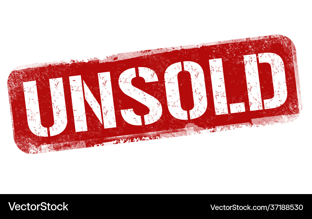Unsold grunge rubber stamp Royalty Free Vector Image