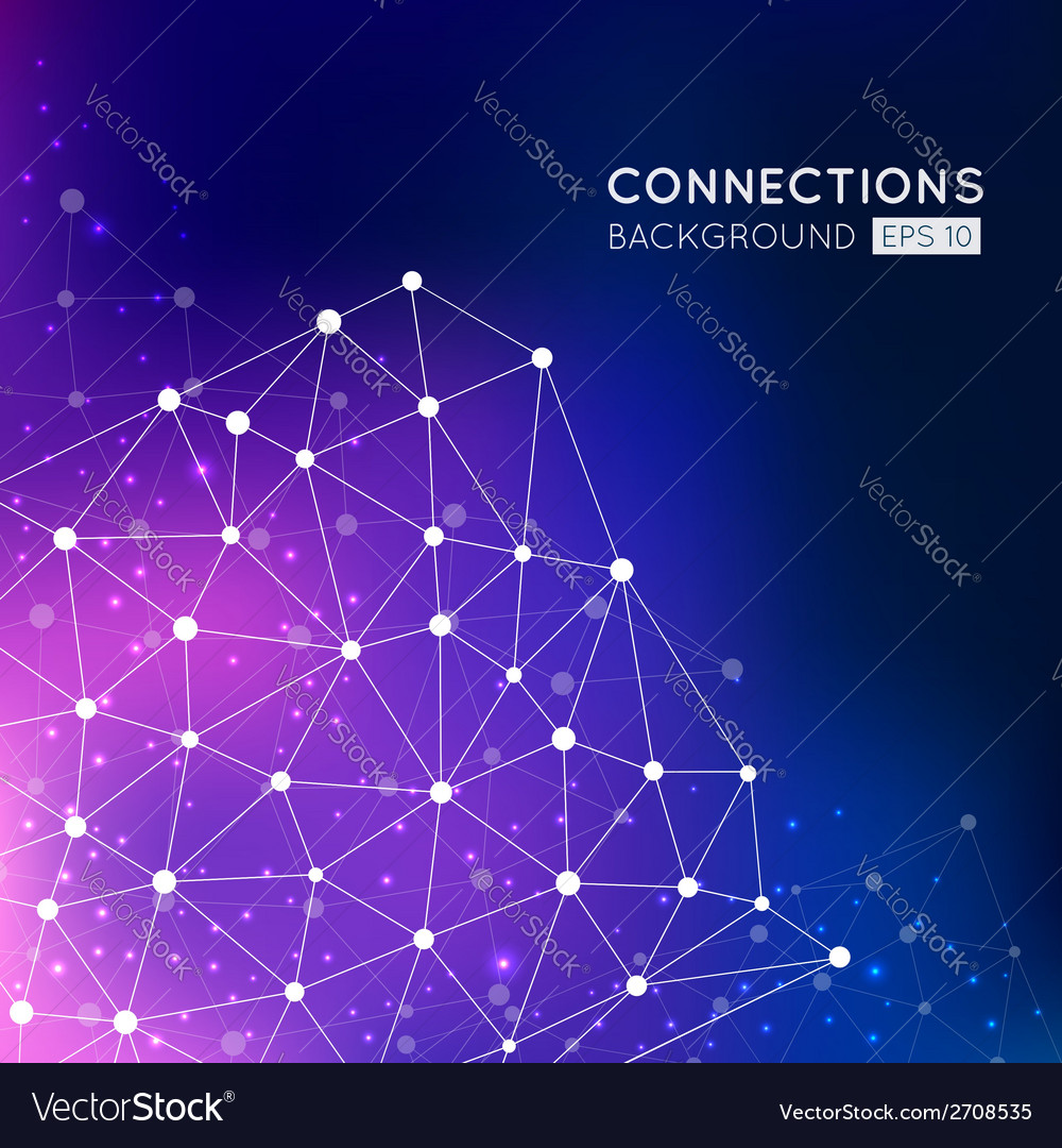 Abstract connection points background Royalty Free Vector
