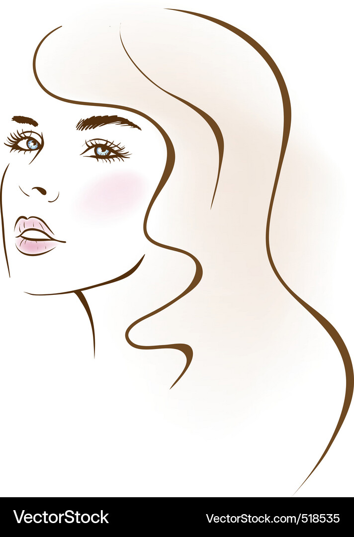 Beauty girl Royalty Free Vector Image - VectorStock