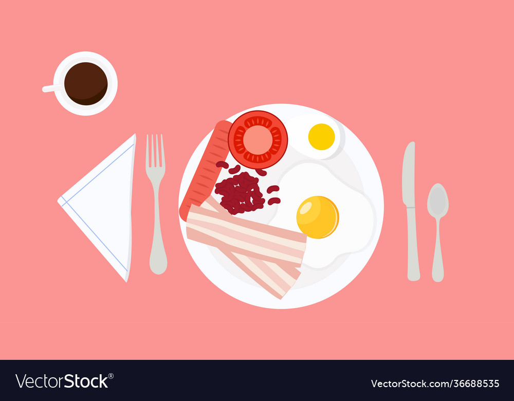 Breakfast Royalty Free Vector Image - VectorStock