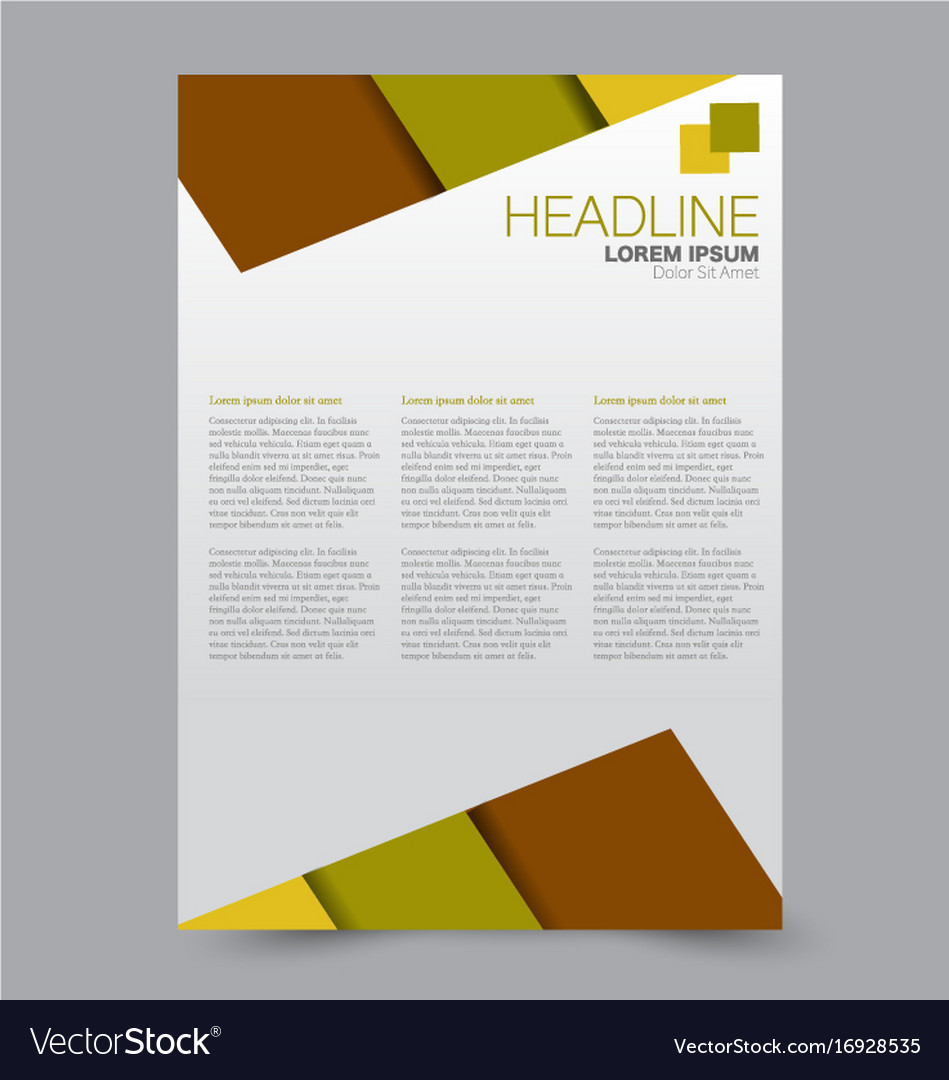Flyer design background brochure template Vector Image Flyer design background brochure template Vector Image