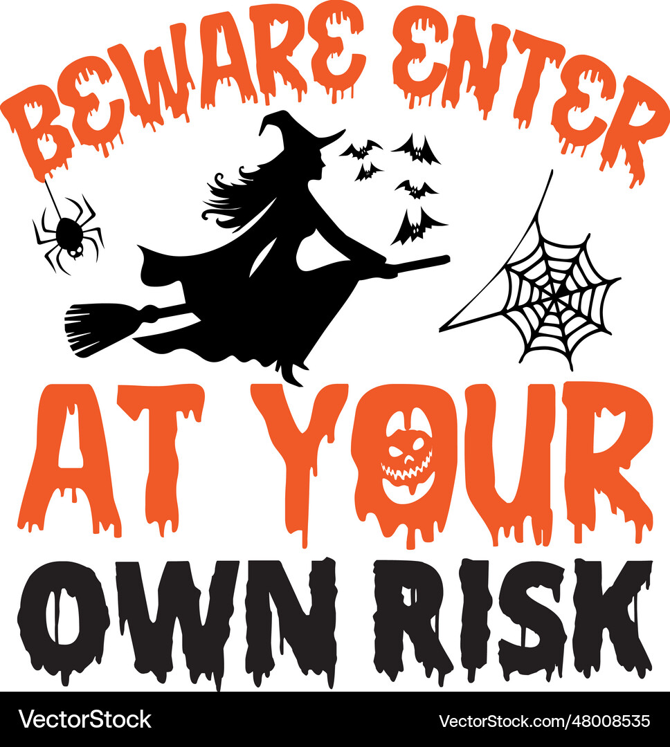 Halloween typography design Royalty Free Vector Image