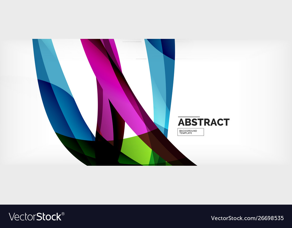 Linear wave web template Royalty Free Vector Image