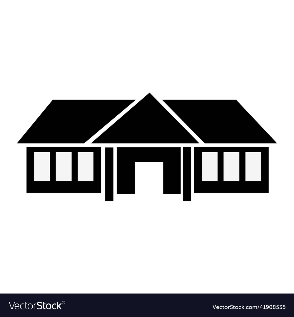 Office building silhouette icon Royalty Free Vector Image Office building silhouette icon Royalty Free Vector Image
