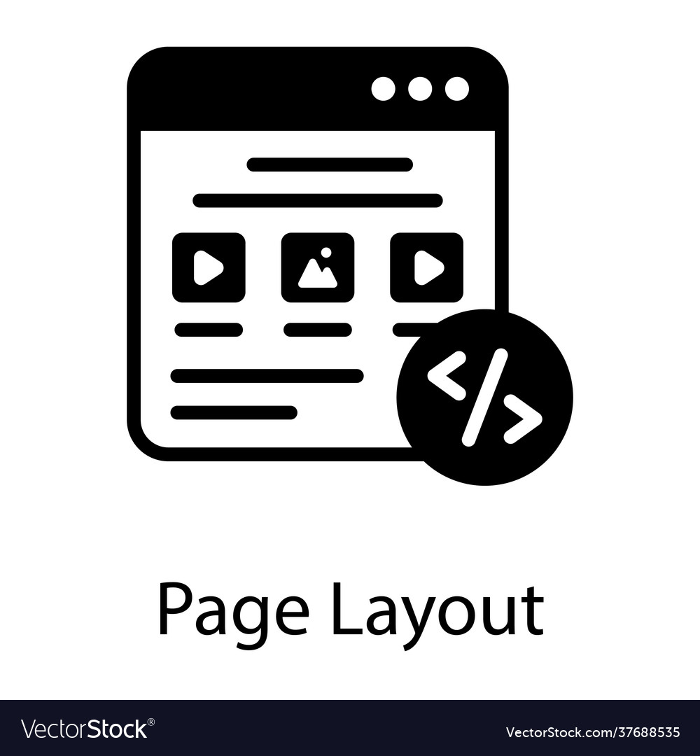 Page layout Royalty Free Vector Image - VectorStock