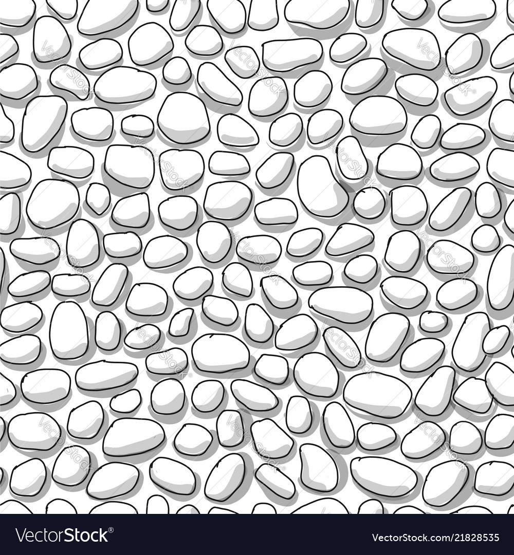 Pebble abstract background seamless pattern Vector Image