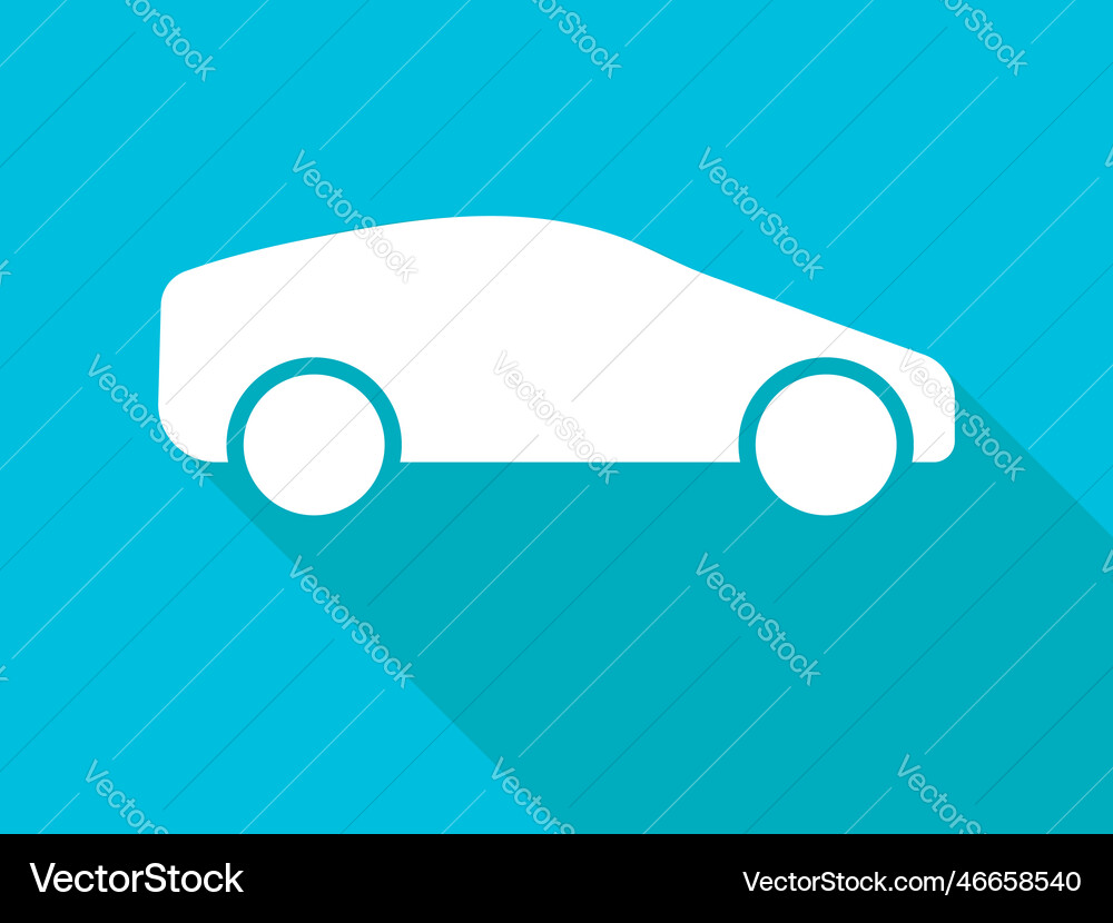Car flat icon vehicle icon automobile Royalty Free Vector