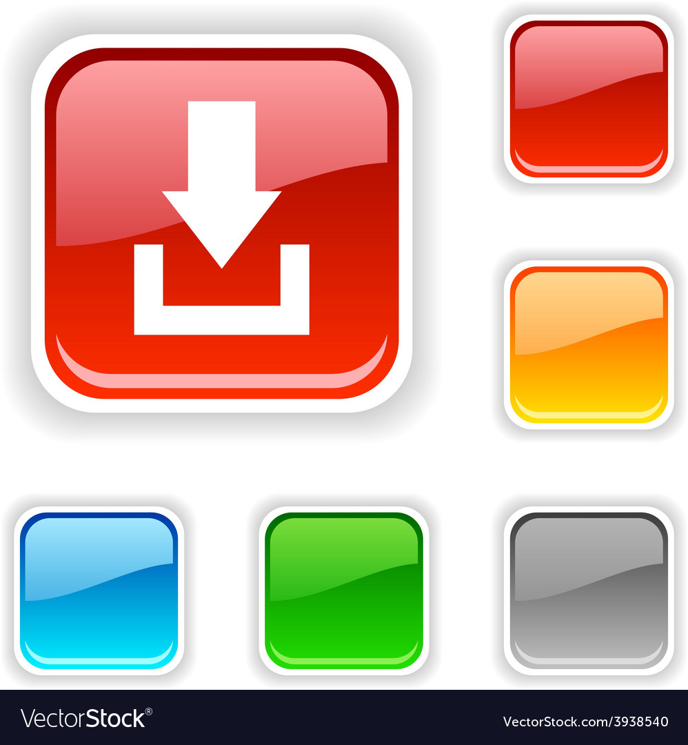 Download button Royalty Free Vector Image - VectorStock