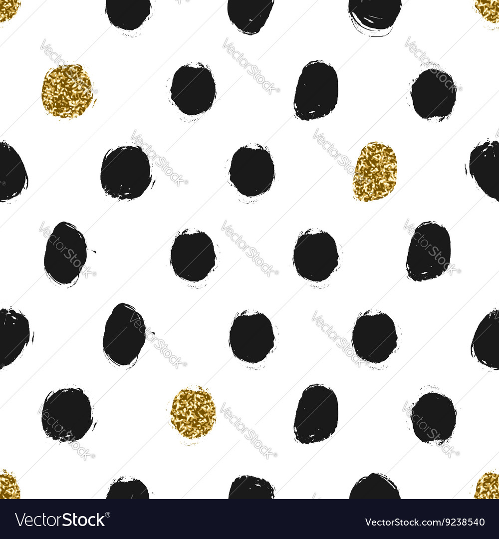 Hand drawn dots seamless pattern Royalty Free Vector Image