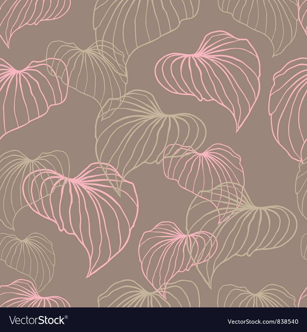 Leaves Seamless Stylish Pattern Royalty Free Vector Image
