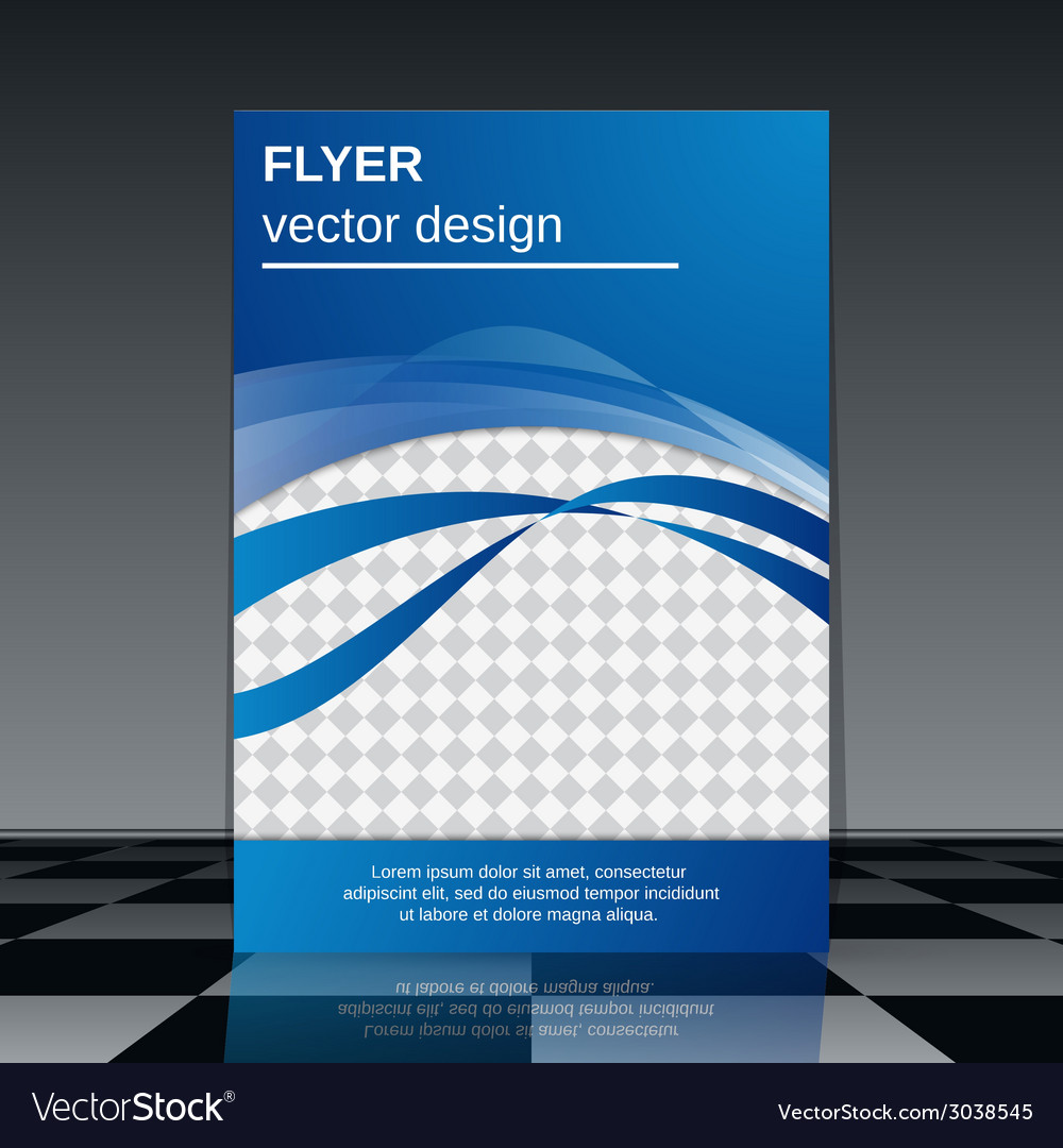 Flyer template Royalty Free Vector Image - VectorStock
