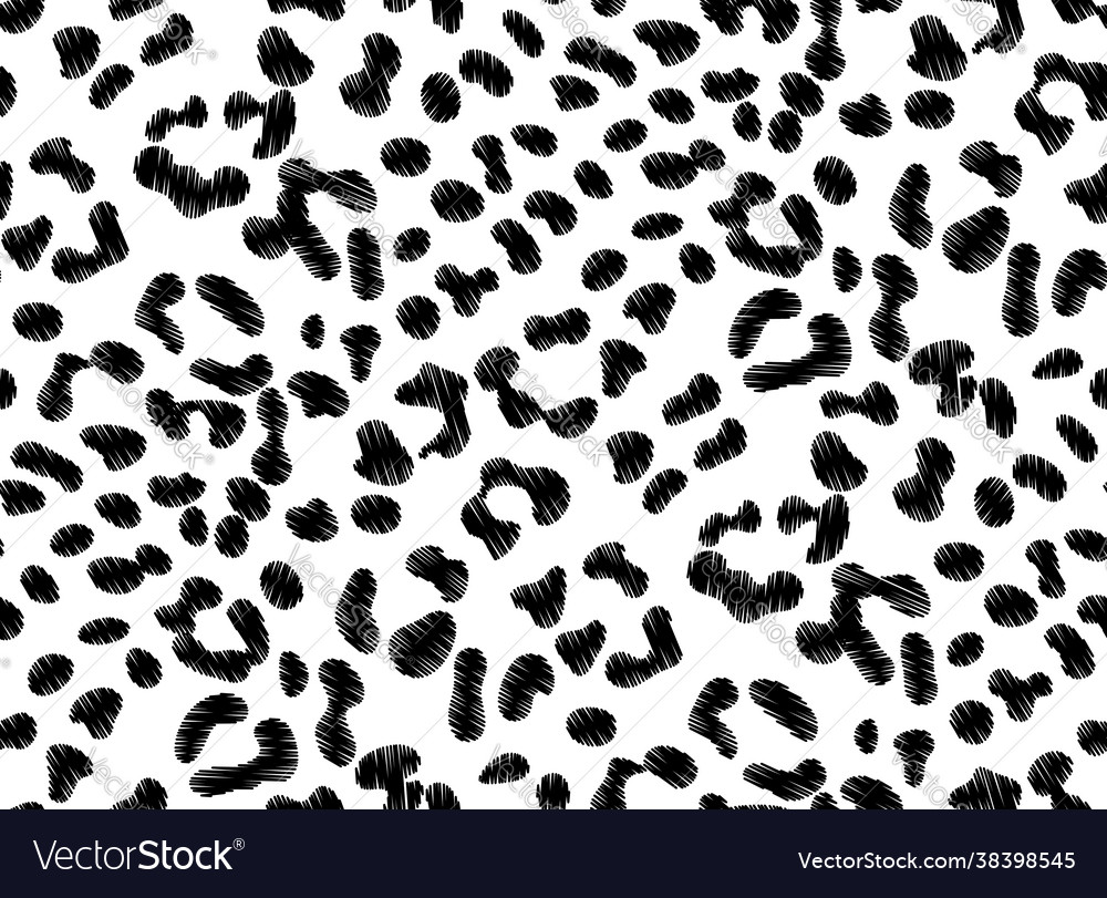 Leopard skin pattern Royalty Free Vector Image