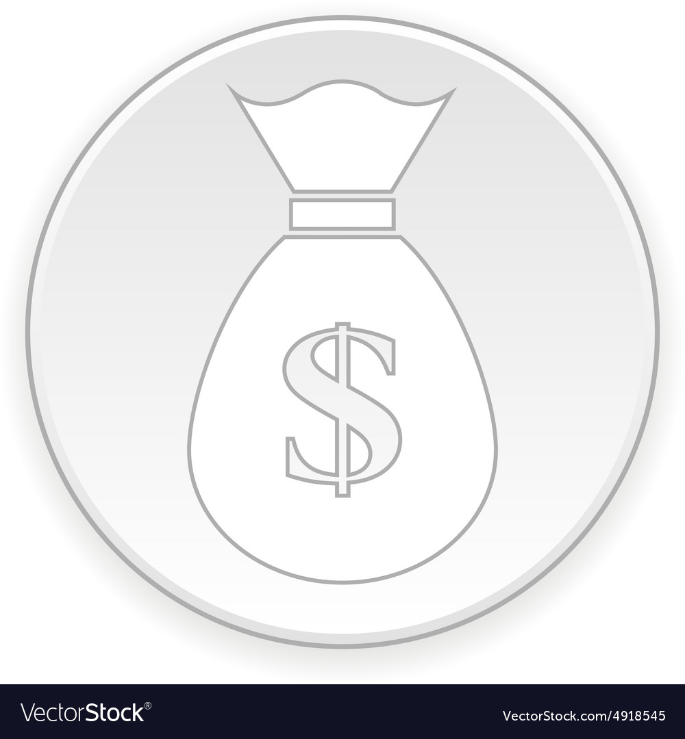 Money button Royalty Free Vector Image - VectorStock