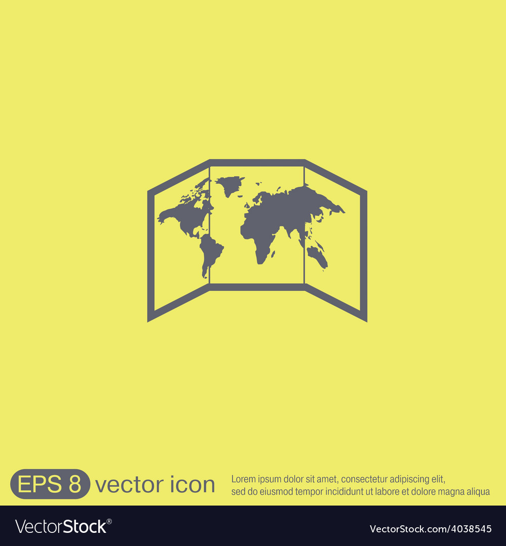World map-countries Royalty Free Vector Image - VectorStock