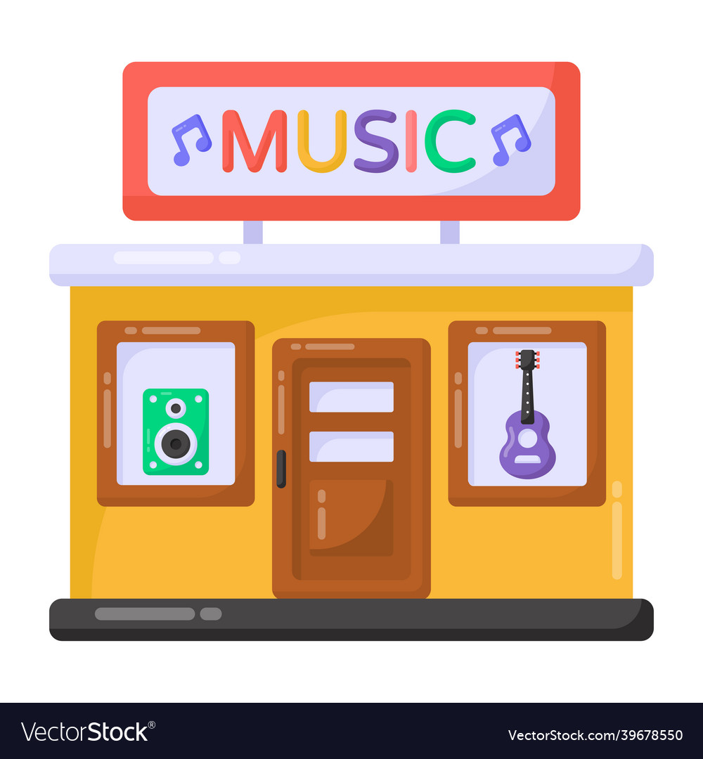 Instruments store Royalty Free Vector Image - VectorStock