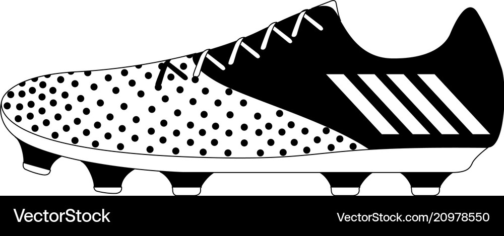 Isolated soccer cleat icon Royalty Free Vector Image