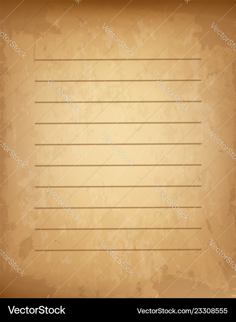 Agedlined paper parchment papyrus with empty copy Vector Image