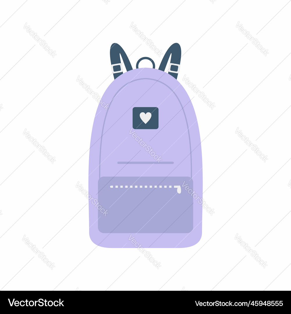 Color school backpacks cute stylish Royalty Free Vector