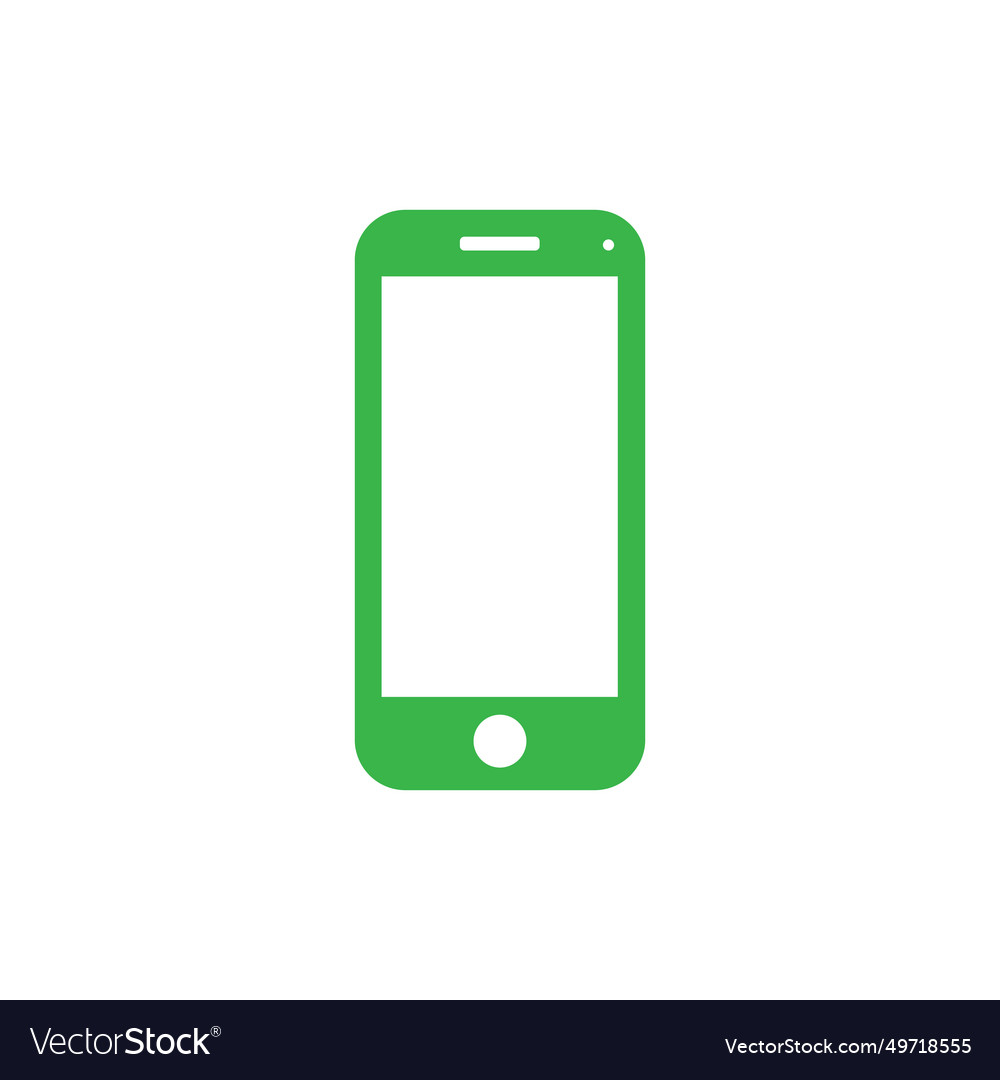 Eps10 green touchscreen mobile phone icon Vector Image Eps10 green touchscreen mobile phone icon Vector Image