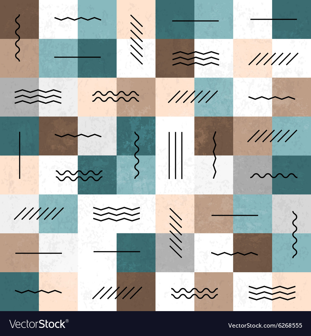 Geometric retro pattern Royalty Free Vector Image