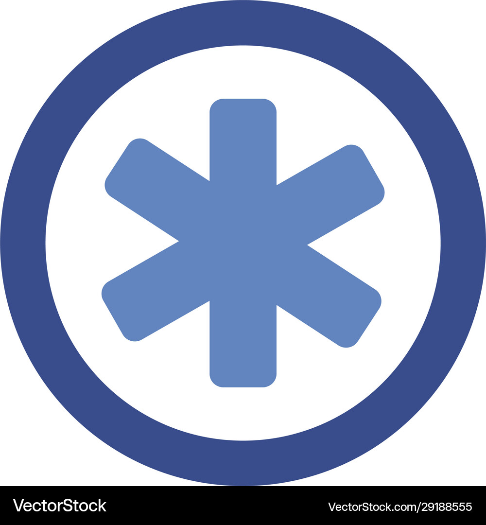 Medical cross symbol flat style Royalty Free Vector Image