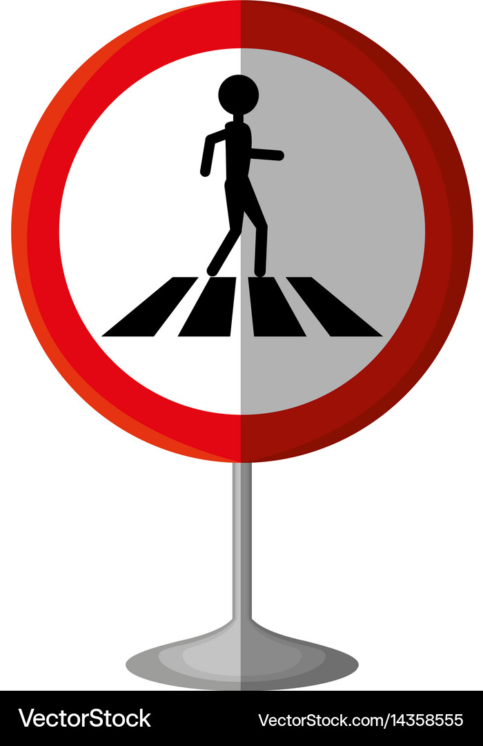 Pedestrians on the road Royalty Free Vector Image