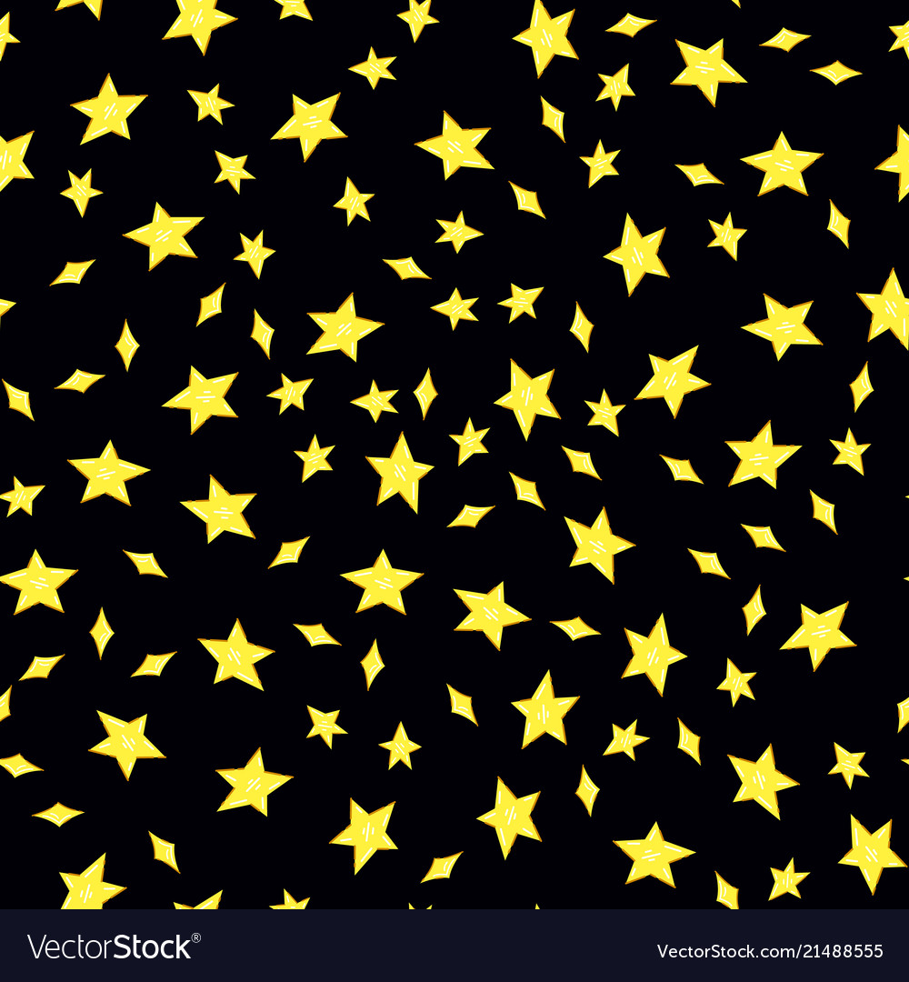 Seamless stars pattern Royalty Free Vector Image