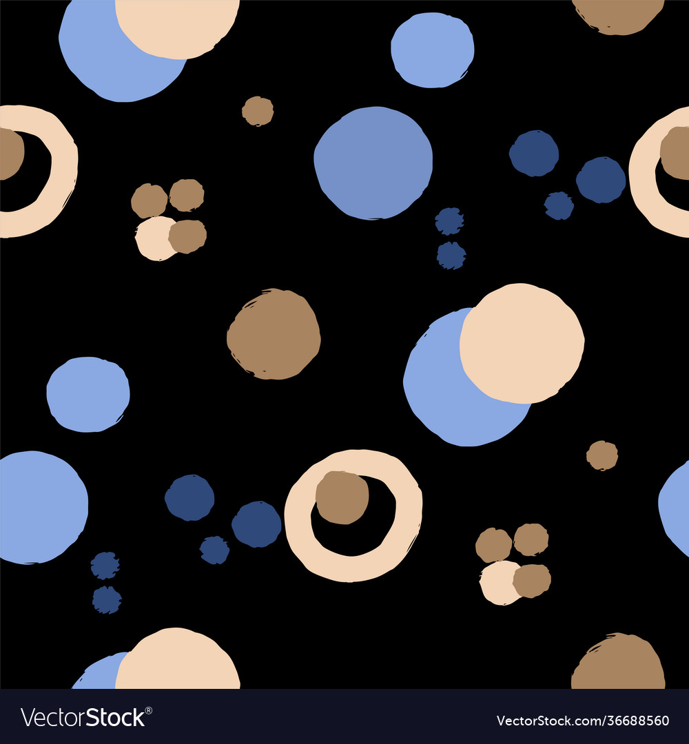 Abstract seamless pattern circular geometrical Vector Image